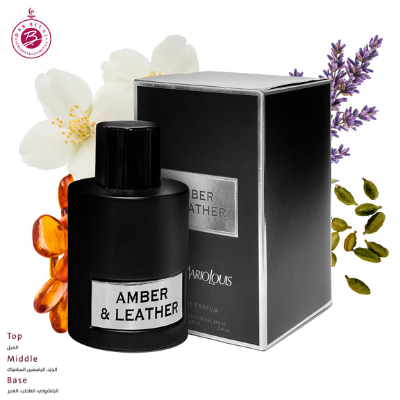 AMBER & LEATHER Perfume 100 ML - AMBER COLLECTION By SAINT MARIO LOUIS ...